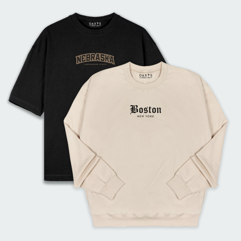 Combo buzo y oversize para hombre | Oaxis