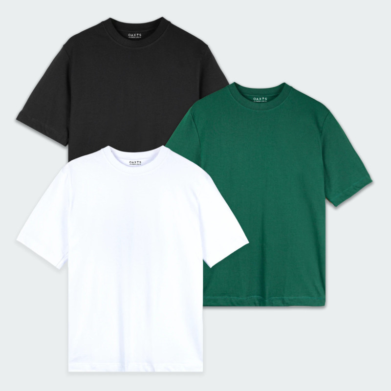 Combo camisetas básicas para hombre | Oaxis