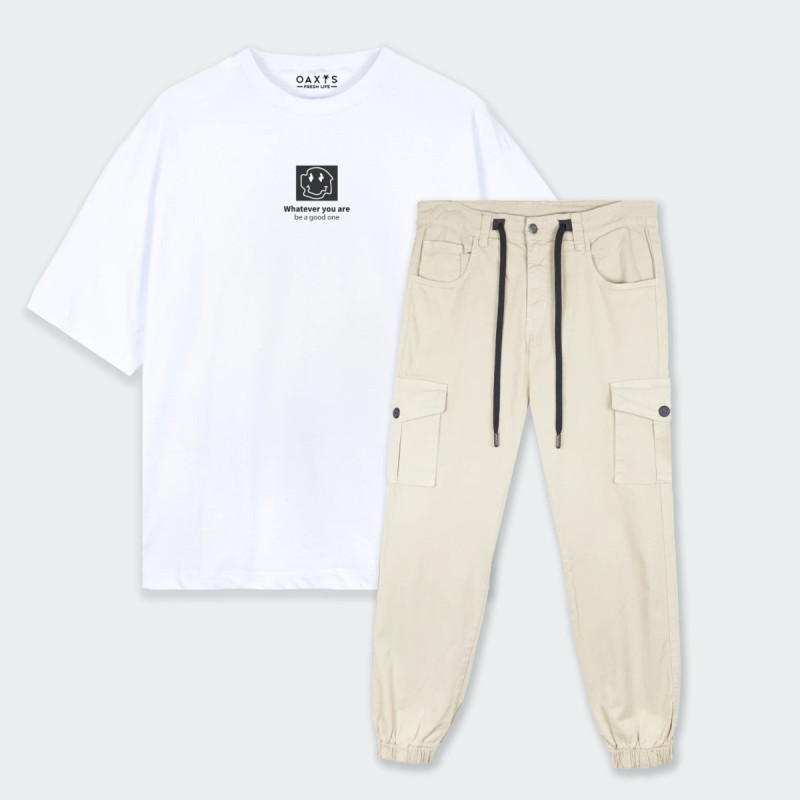 Combo oversize y cargo para hombre | Oaxis