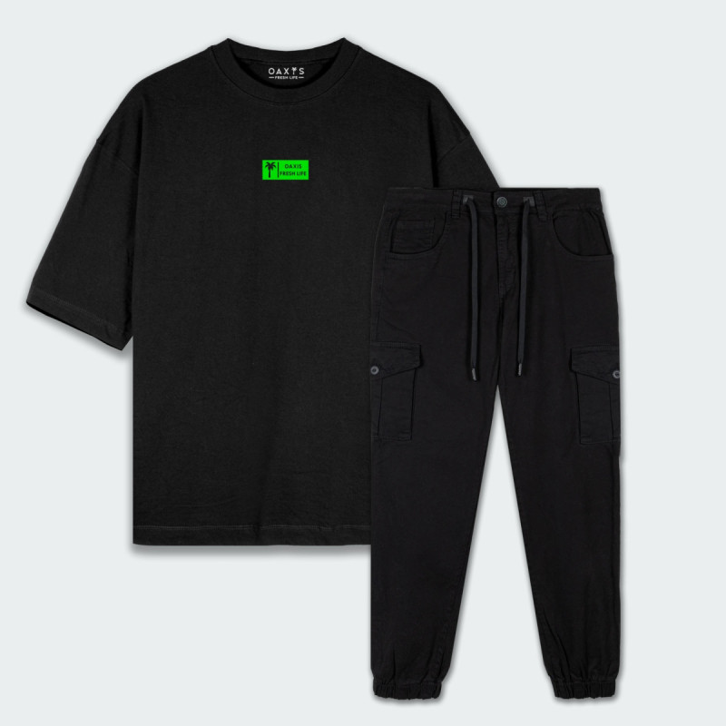 Combo oversize y cargo para hombre | Oaxis