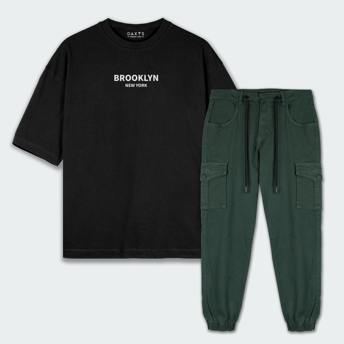 Combo Oversize y cargo para hombre en Buga Valle | Oaxis