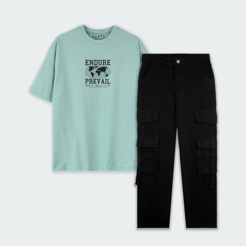 Combo oversize y cargo para hombre | Oaxis